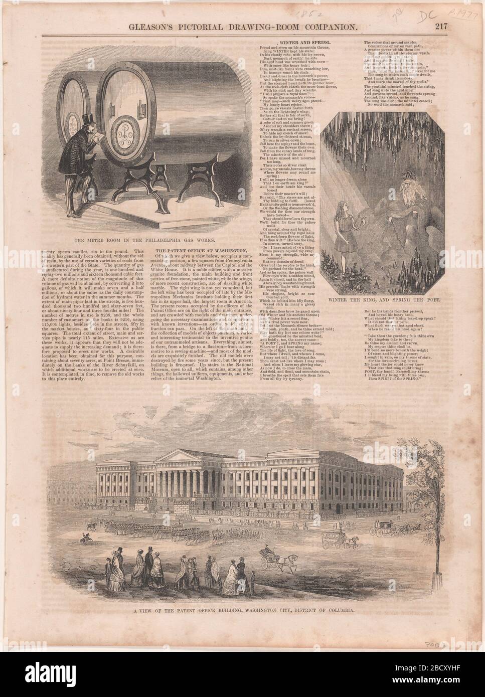 A View of the Patent Office Building. NPG.POB3 Stock Photo - Alamy