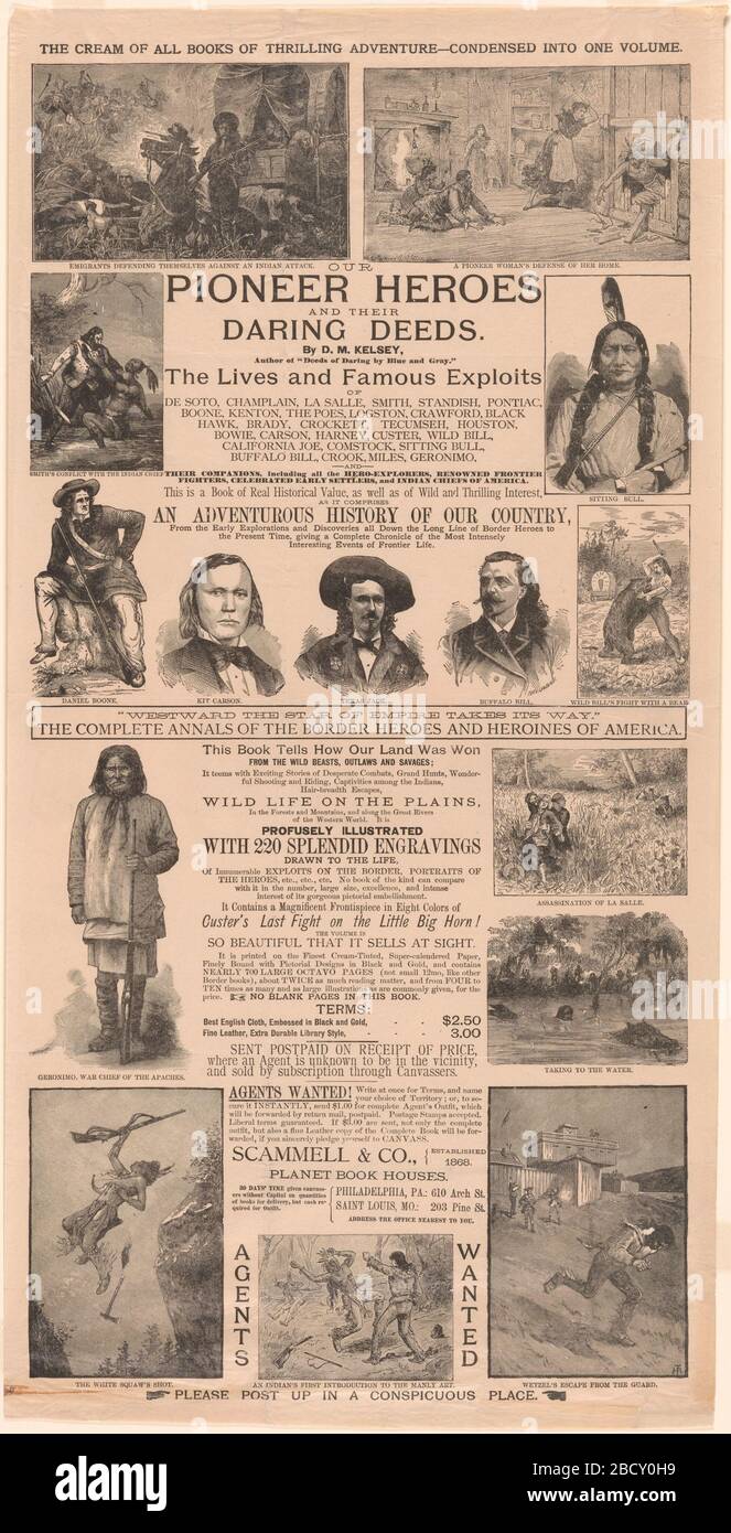 Our Pioneer Heroes and Their Daring Deeds. NPG.89.10 Stock Photo - Alamy