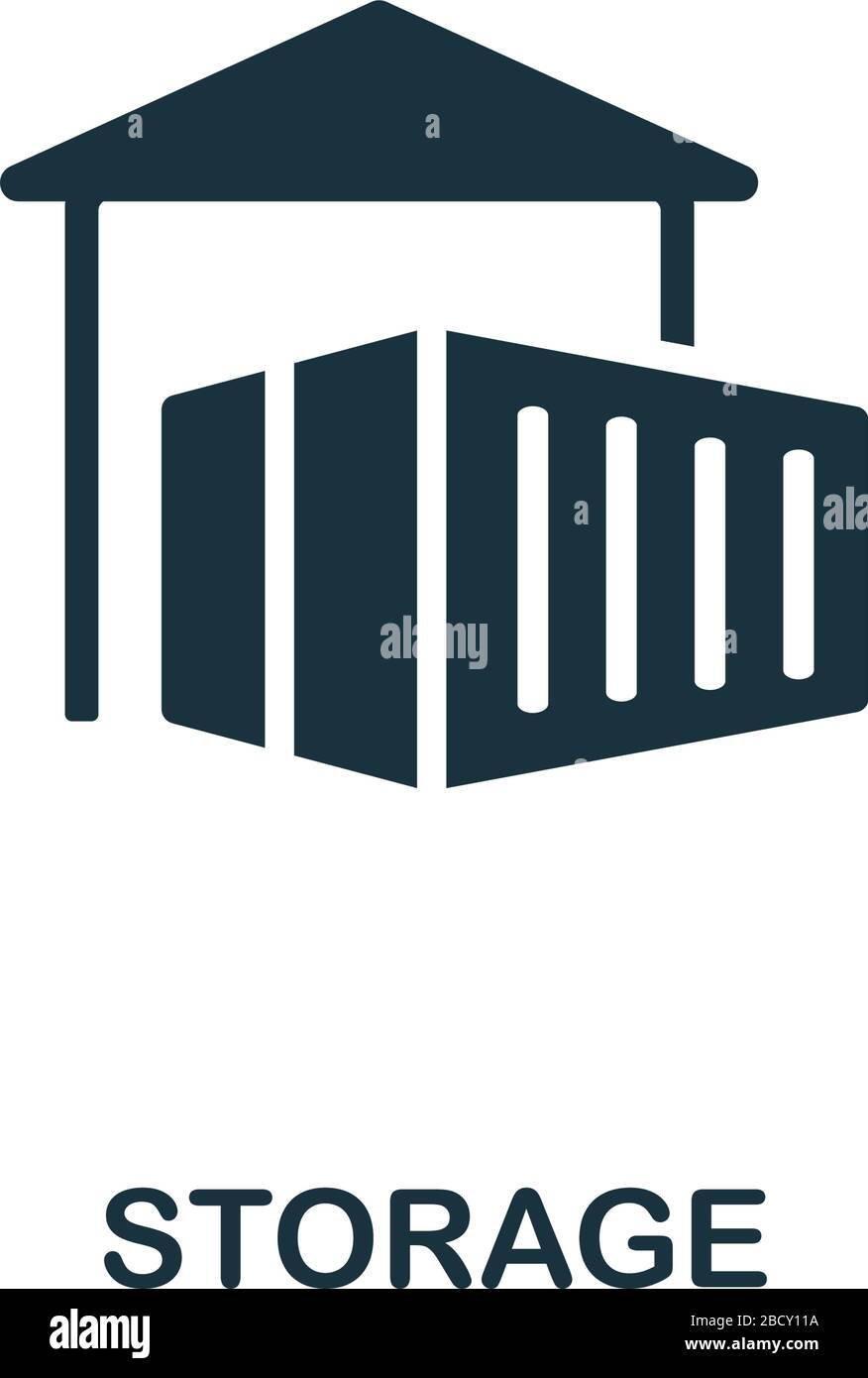 Storage icon. Simple illustration from cargo collection. Creative ...