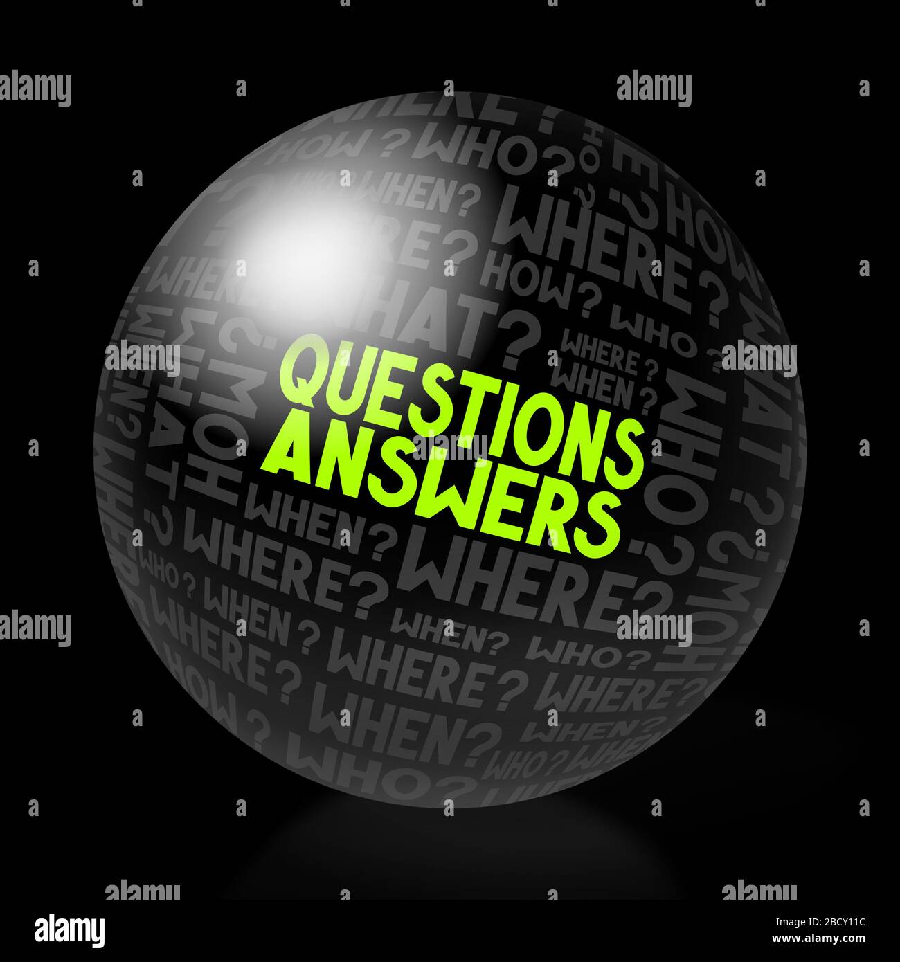 Questions and answers concept Stock Photo - Alamy
