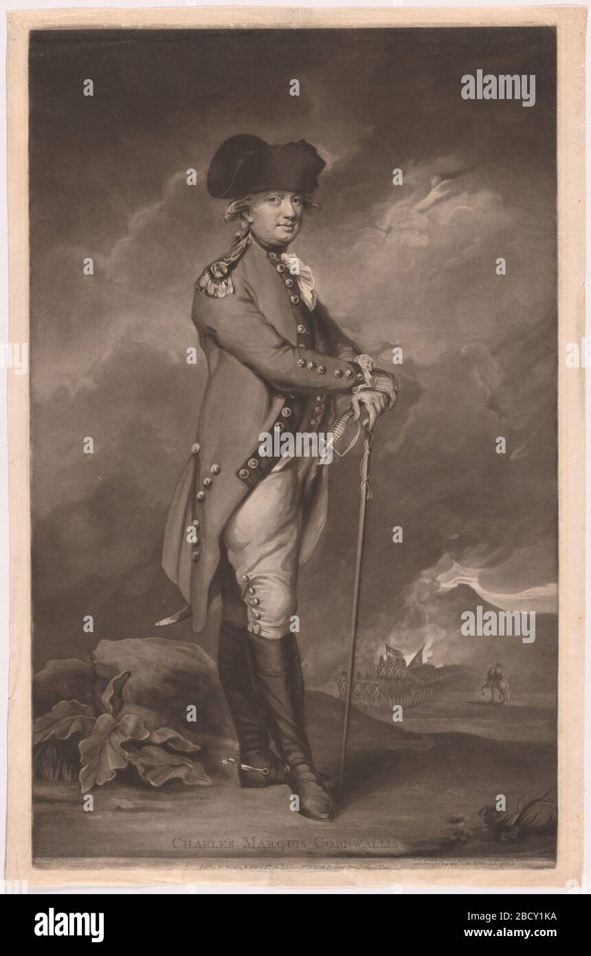 American colonists charles cornwallis hi-res stock photography and ...
