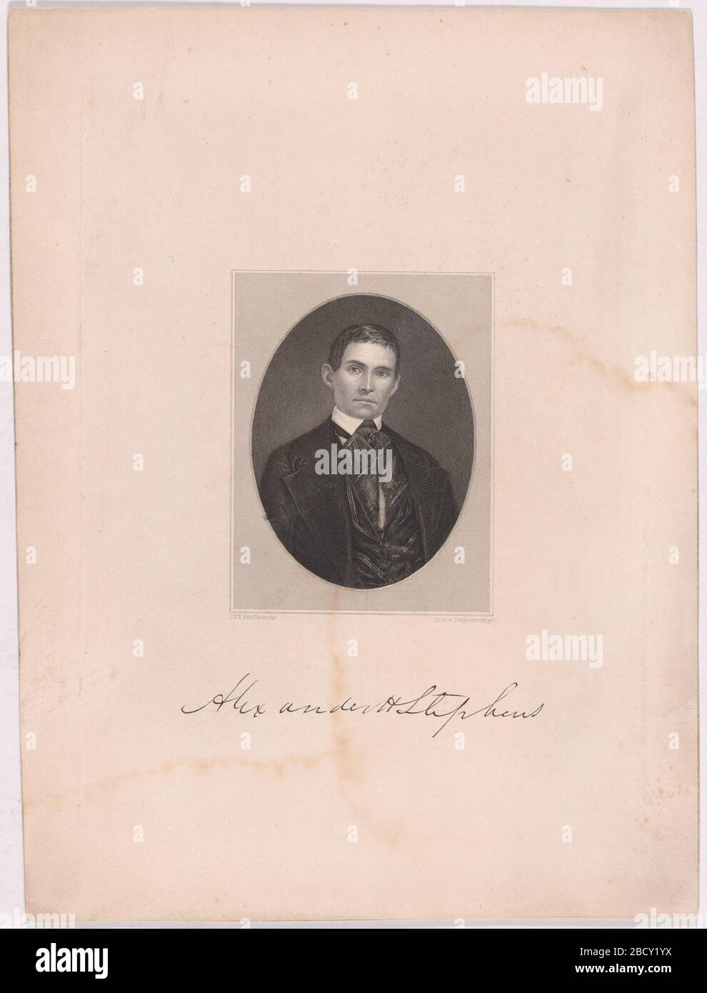 Alexander Stephens. NPG.2001.7 Stock Photo - Alamy