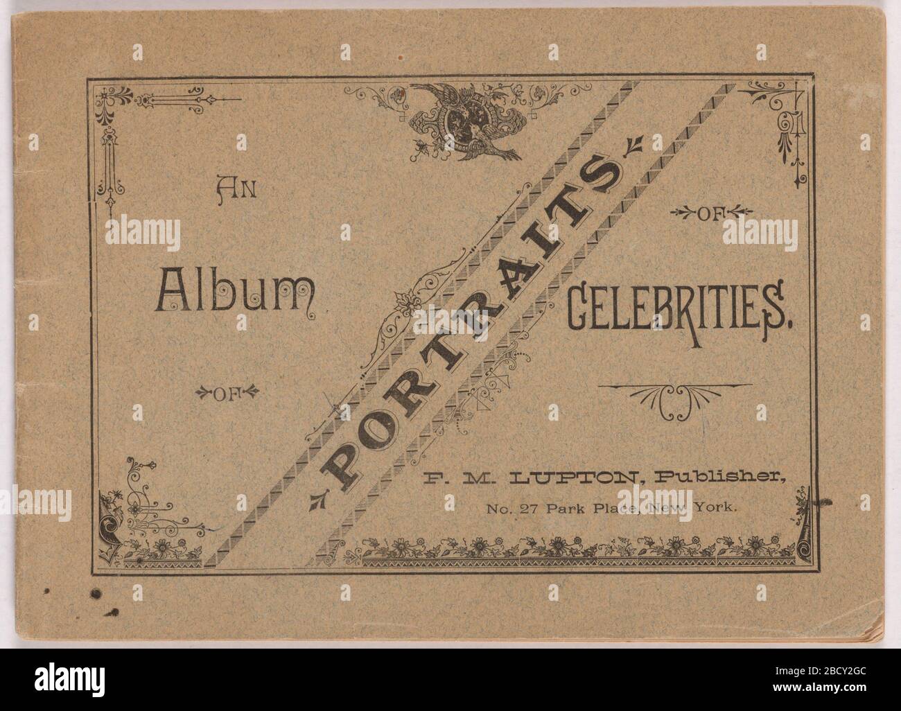 Album of Portraits of Celebrities. S/NPG.90.50.K Stock Photo - Alamy