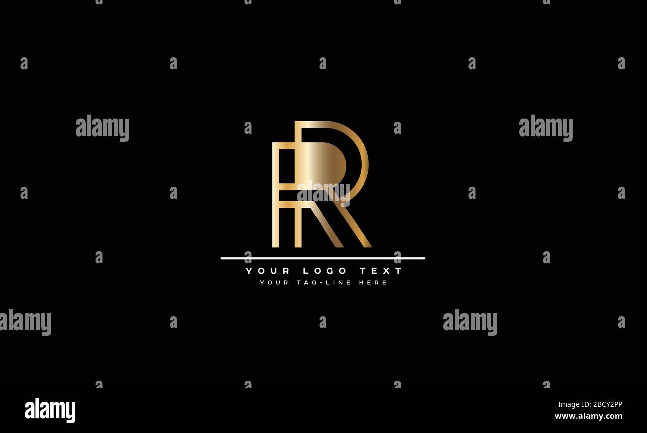 Abstract Letter R, RR Logo Design Stock Vector Image & Art - Alamy