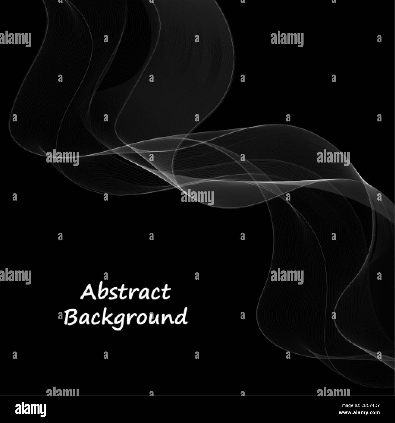 abstract smoky wave. vector white lines Stock Vector Image & Art - Alamy