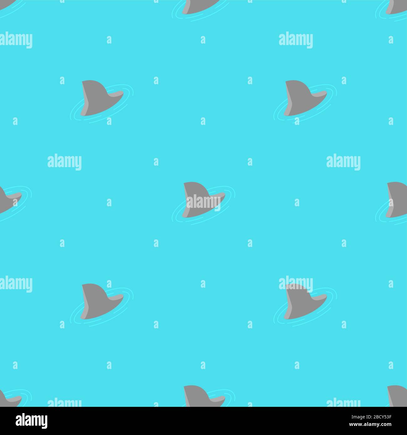 Shark fin pattern seamless. Marine predator back background . See ...