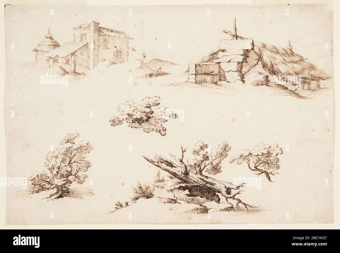 Sketches of Buildings and Trees. Research in ProgressUpper left: sketch ...
