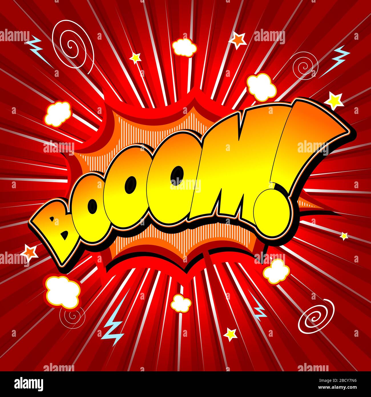 Red white boom design hi-res stock photography and images - Alamy