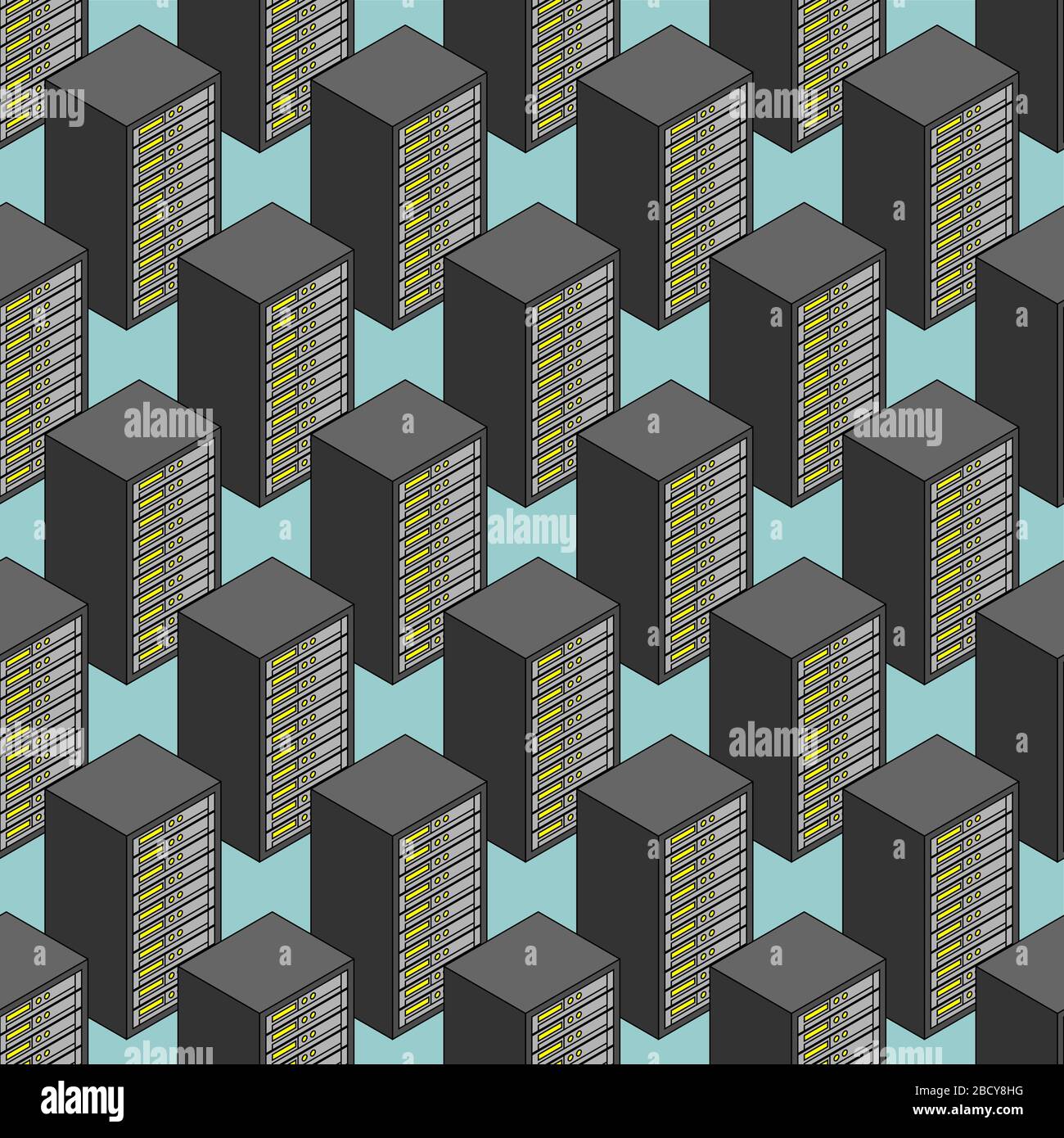Server pattern seamless. Data center background Computer Stock Vector ...