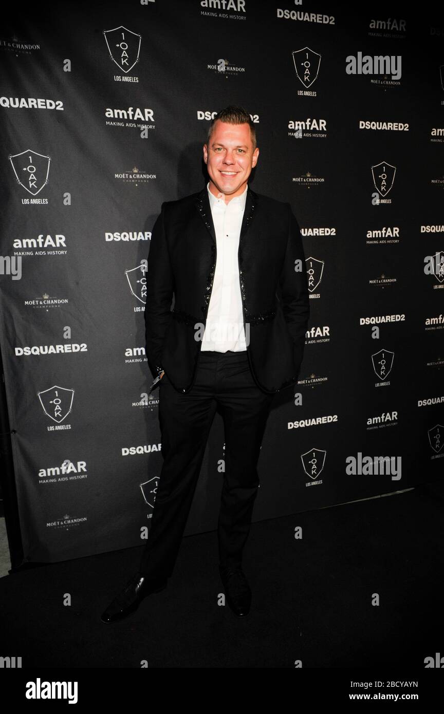 David Pulley attends amfAR Official After Party at 1OAK on October 29 ...
