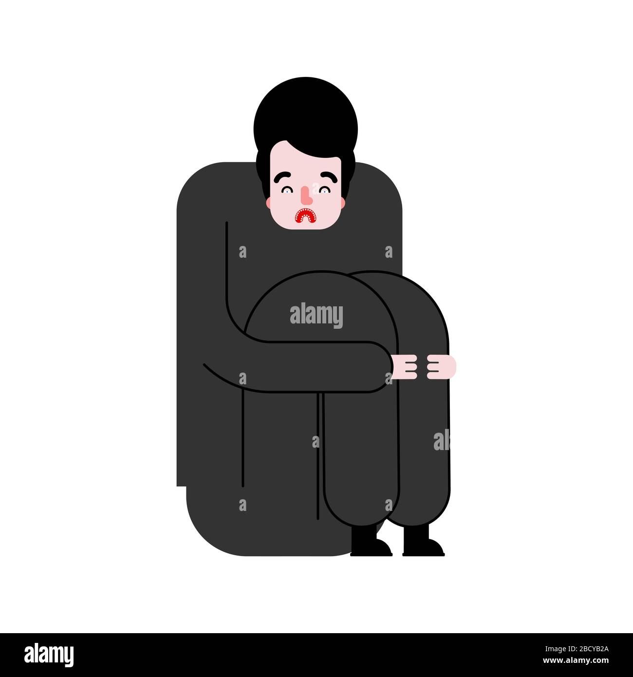 Loneliness desperate Cut Out Stock Images & Pictures - Alamy