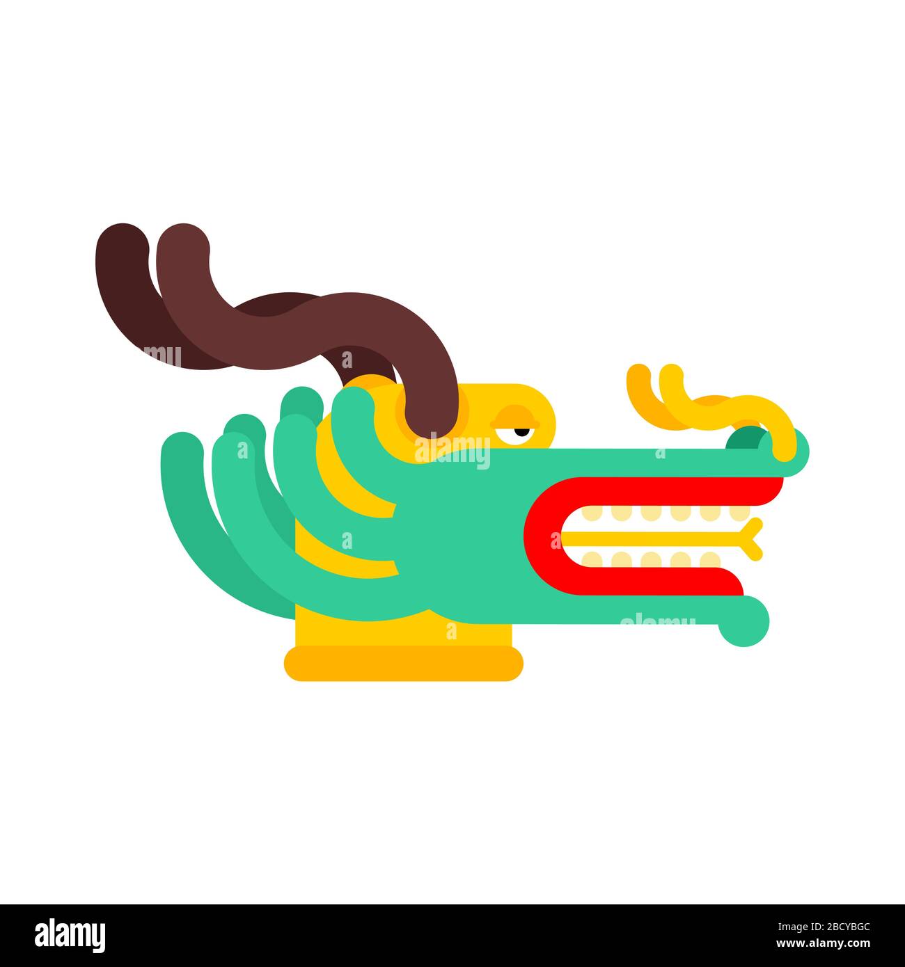 Chinese dragon head face mask. China mythical monster. National folk ...