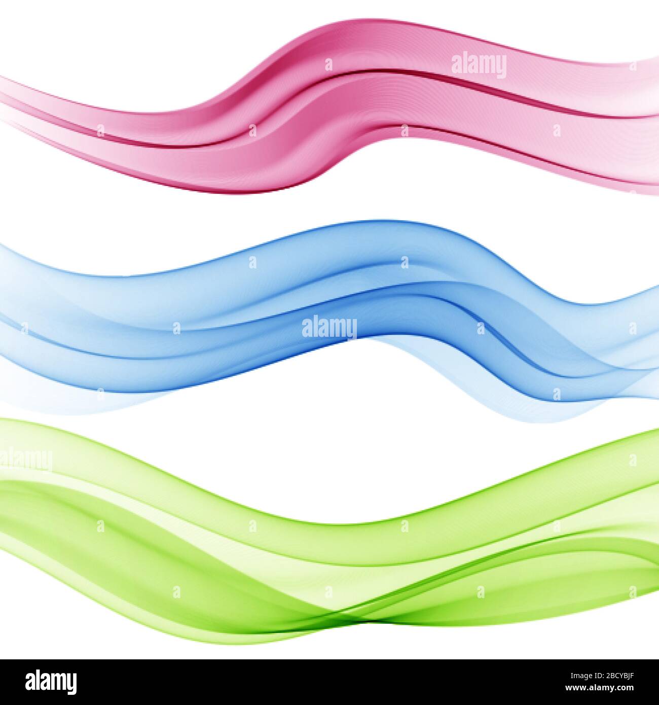 Abstract wave set on transparent wave . Vector Illustration. EPS10 ...