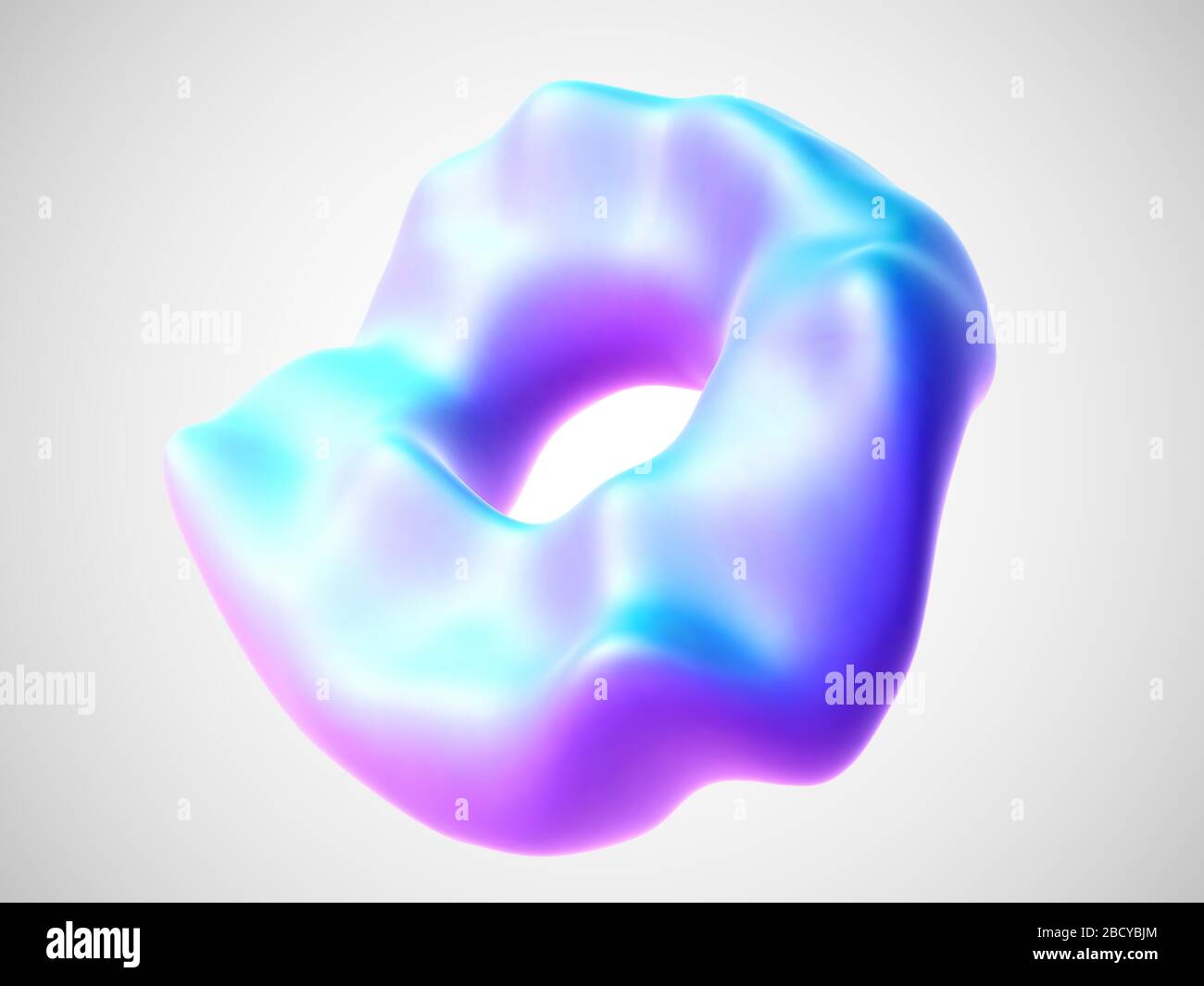 3D blue torus isolated on white background Stock Vector Image & Art - Alamy