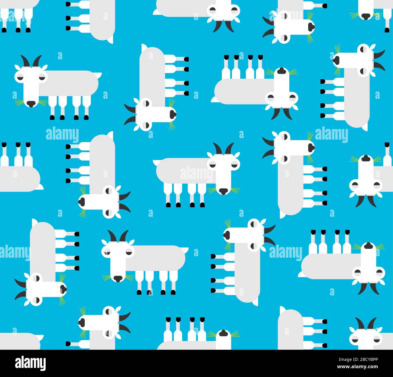 Mountain goat pattern seamless. Wild animal background. vector texture ...