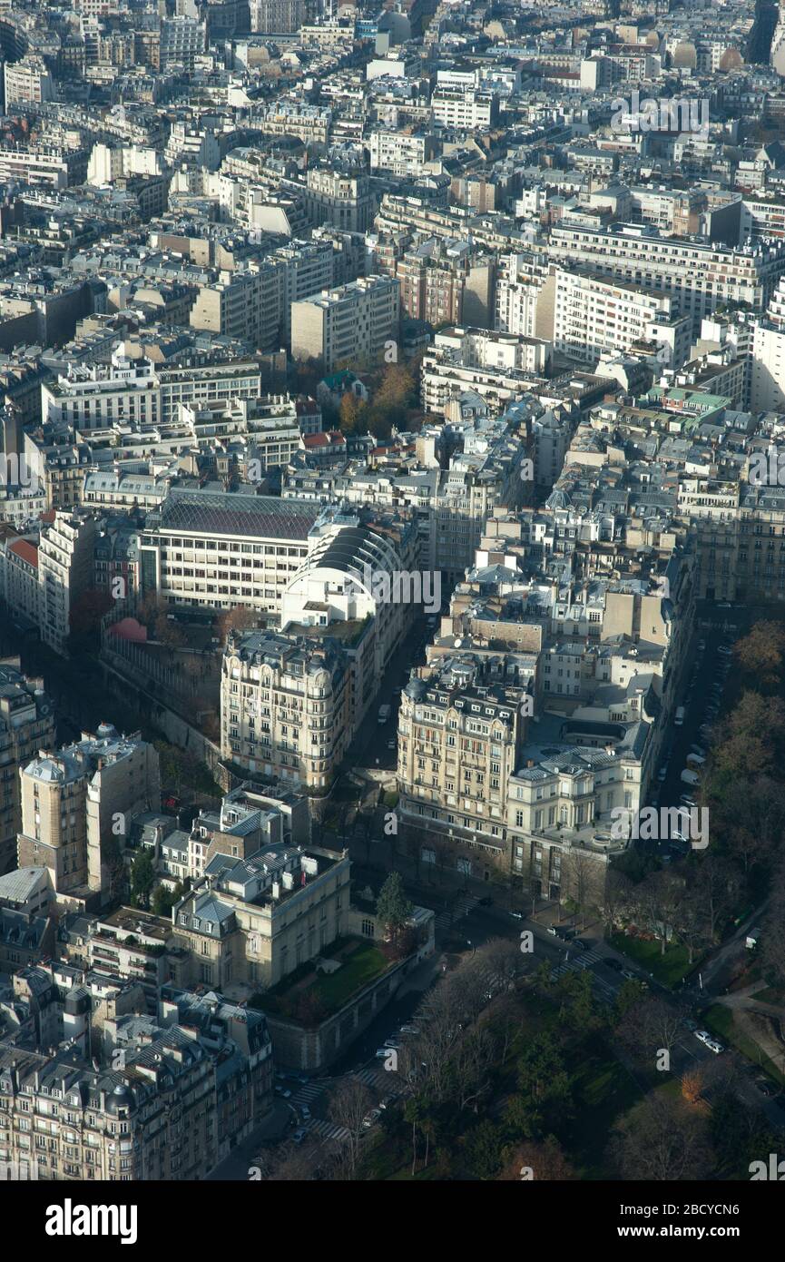 View from Eiffel Tower of city, Paris, France Stock Photo - Alamy