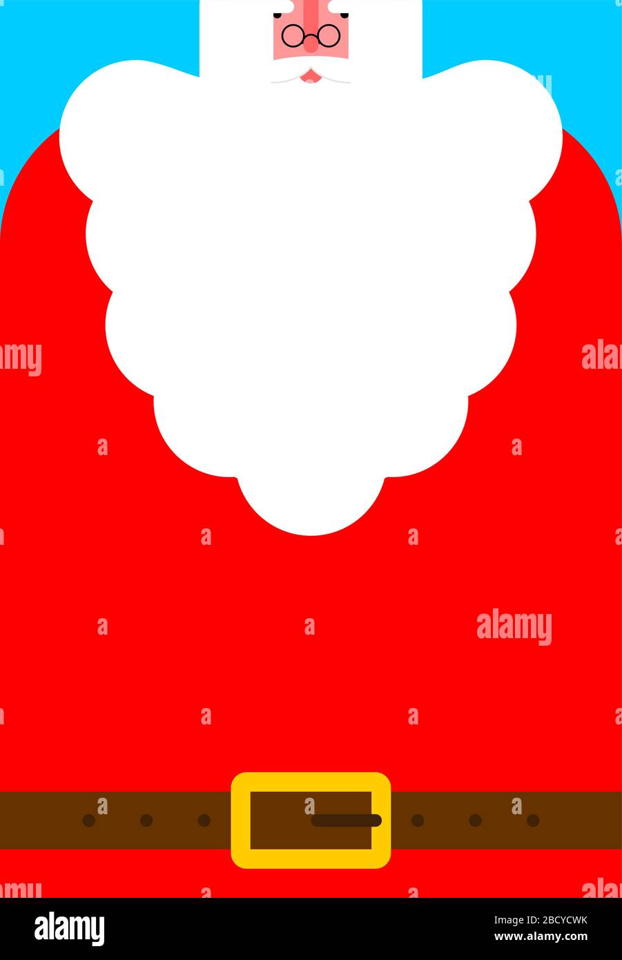 Santa Claus with Beard background. Red Santa Claus suit. Christmas and ...