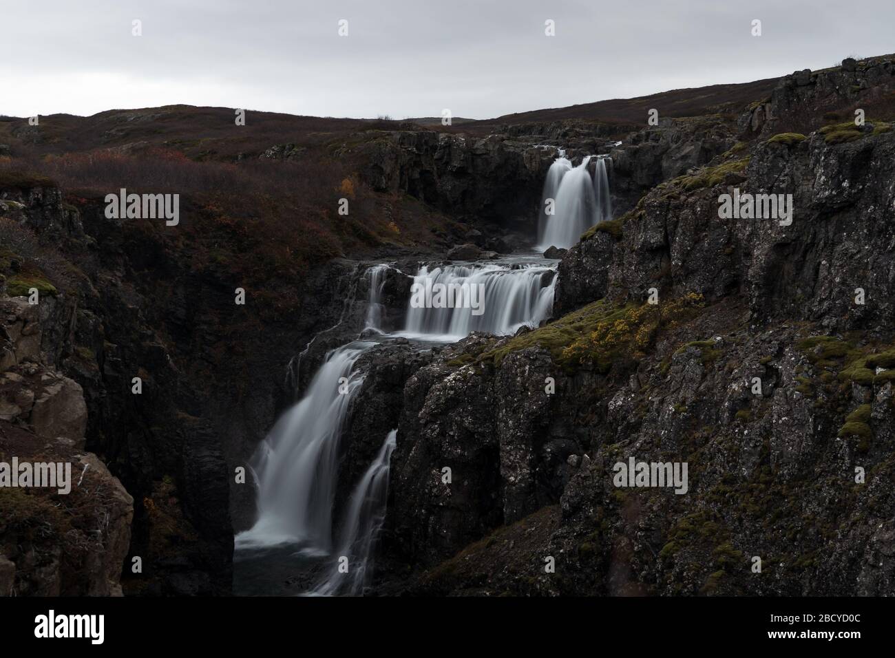 Beautiful hidden waterfall falling hi-res stock photography and images ...
