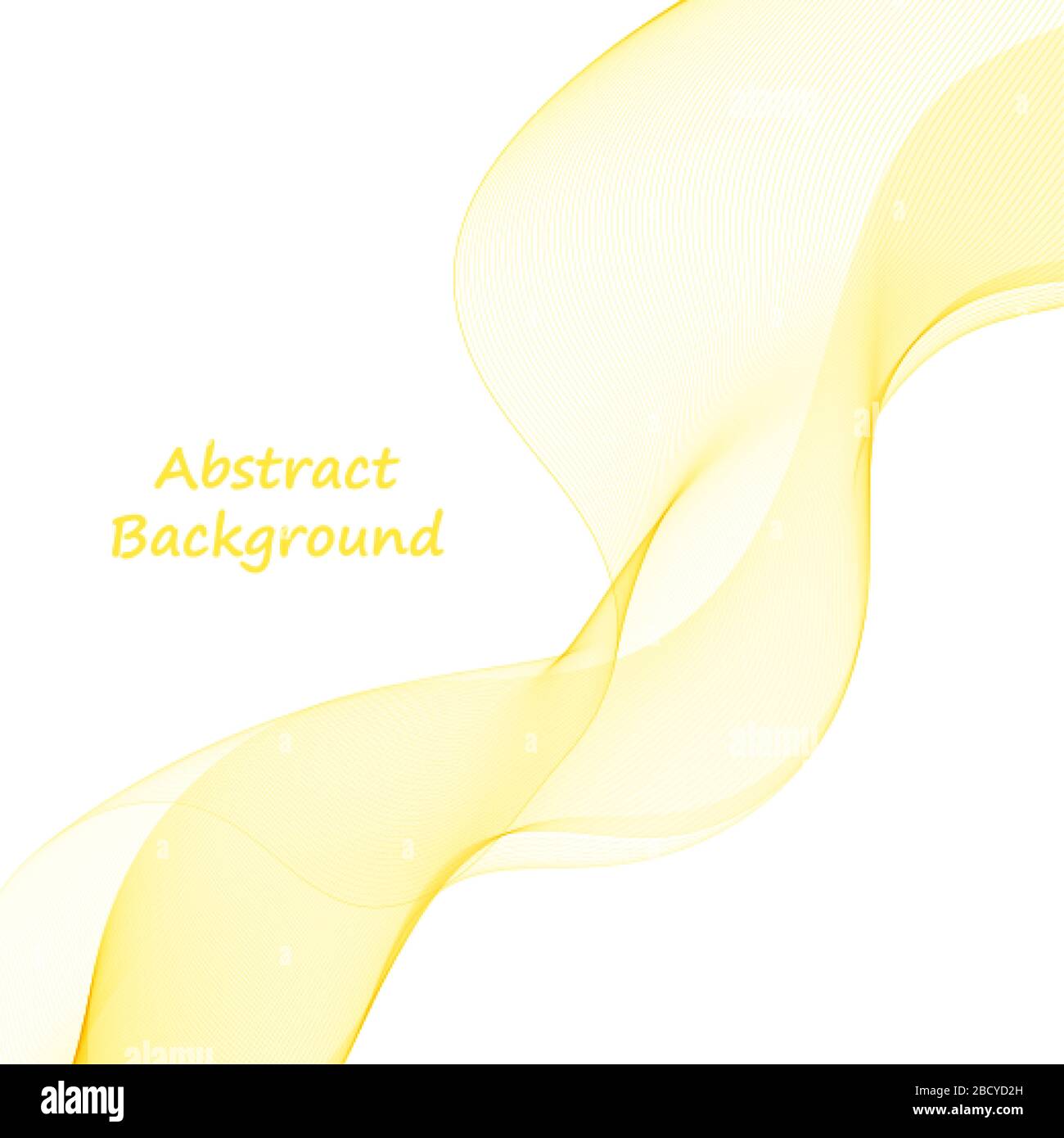 yellow wave. abstract vector graphics Stock Vector Image & Art - Alamy