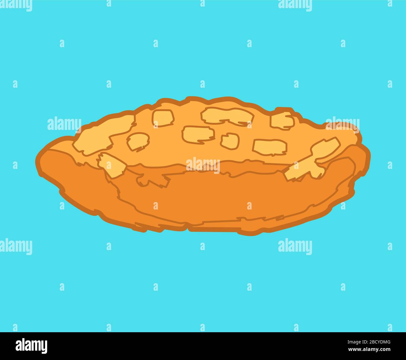 Patty hand drawn isolated food. bakery products. vector illustration ...