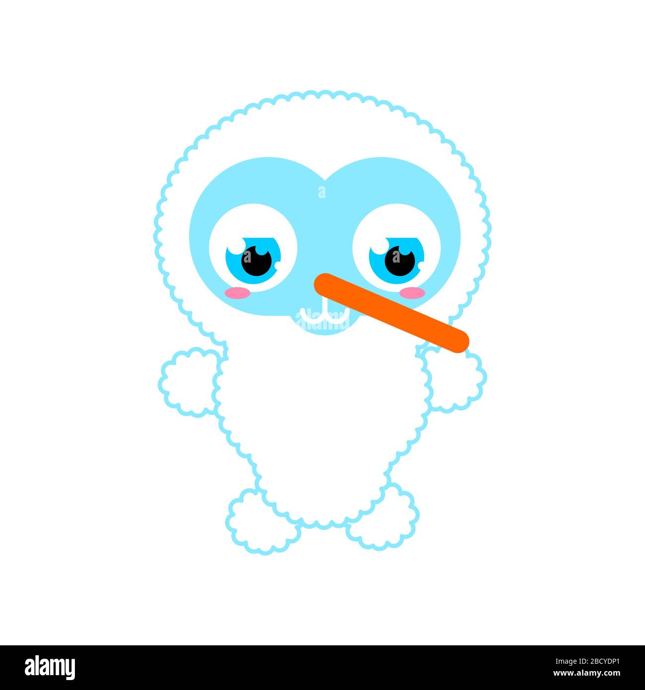 Cute Snowman baby isolated. Cartoon Snowman child. Christmas and New ...