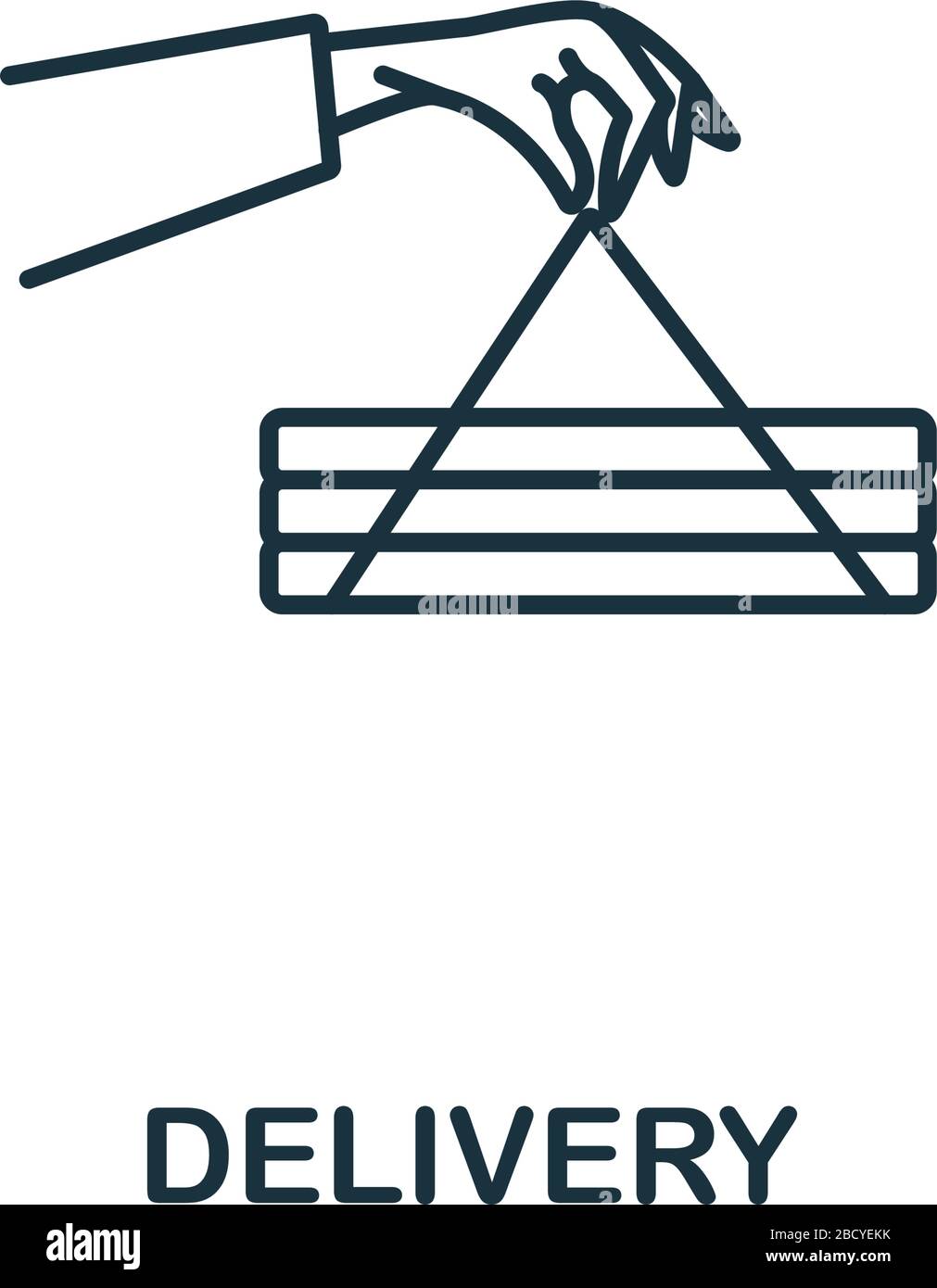 Delivery icon from fastfood collection. Simple line element Delivery ...