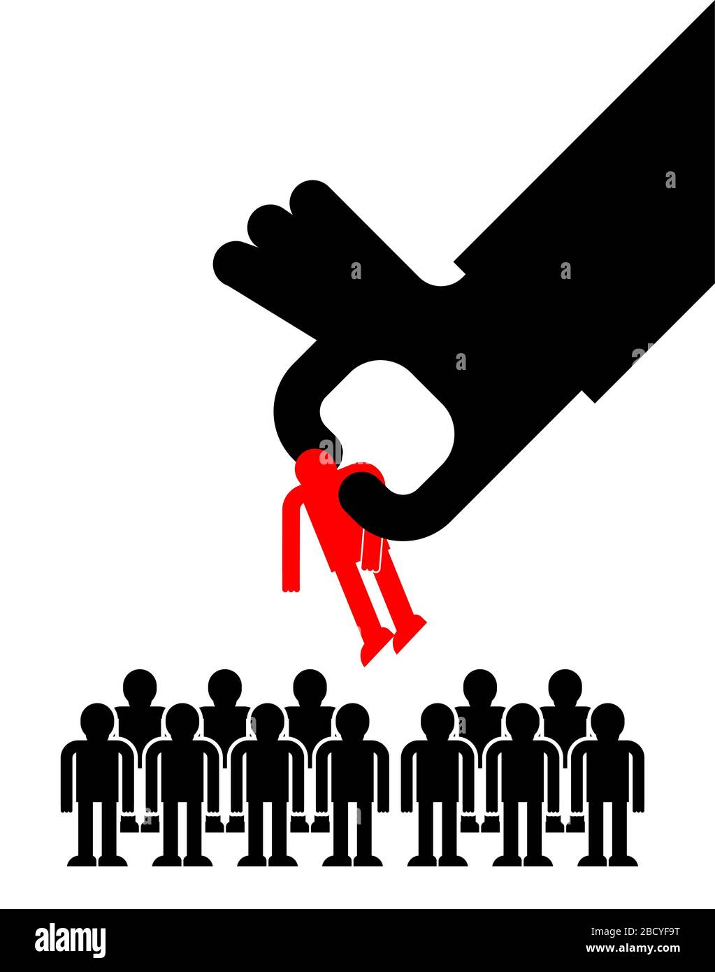 Pick from the crowd Stock Vector Images - Alamy