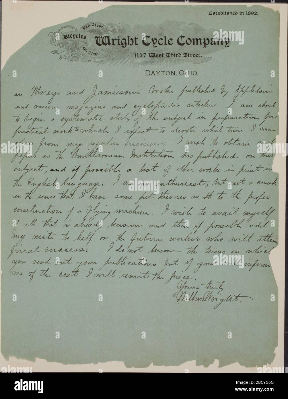 Wilbur wright smithsonian hi-res stock photography and images - Alamy