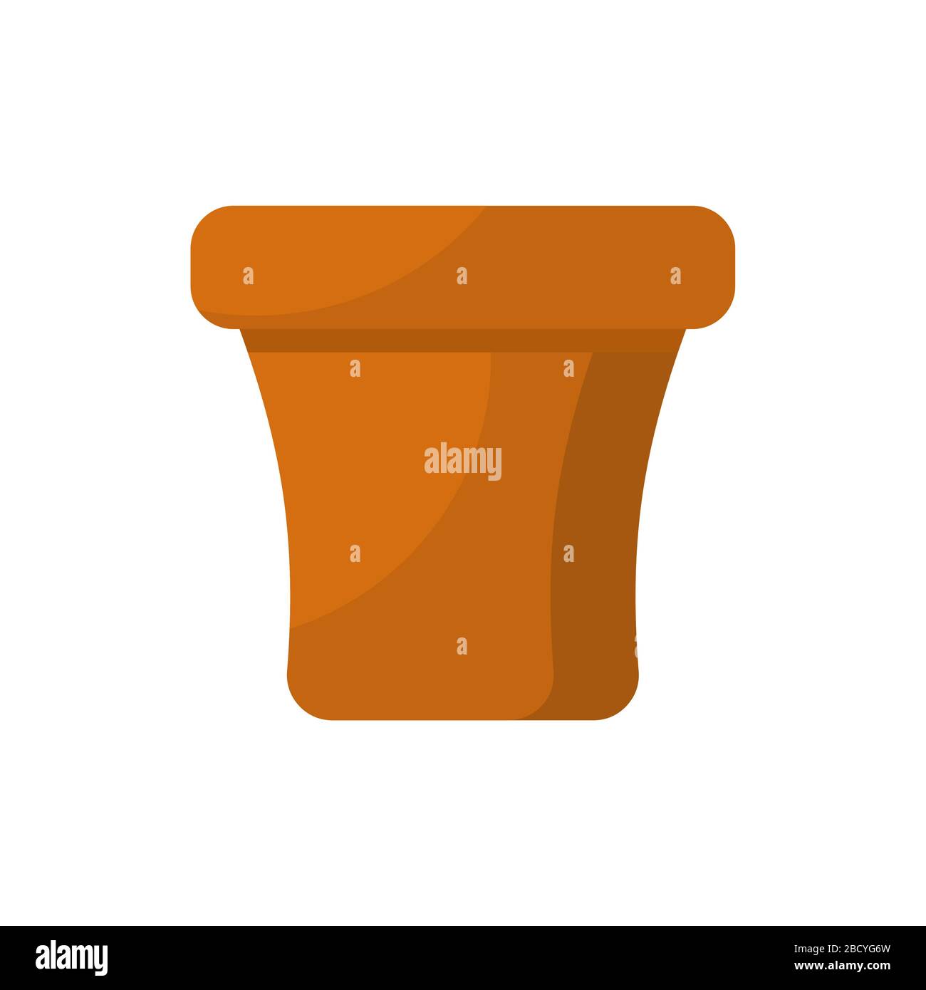 Flower pot isolated cartoon. flowerpot vector illustration Stock Vector ...