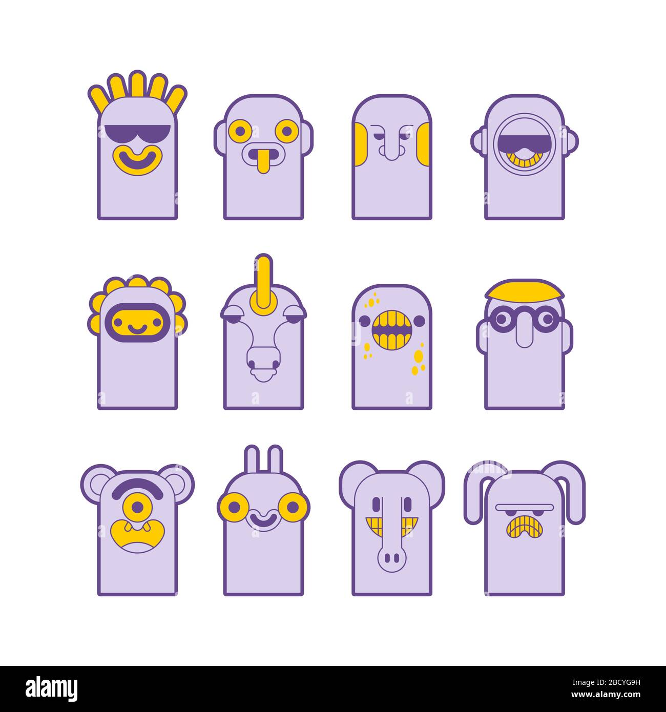 Toy set doodle art kids Cut Out Stock Images & Pictures - Alamy