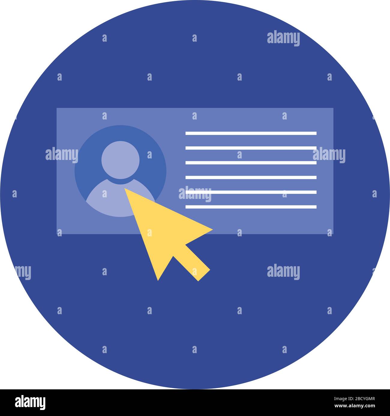 Mouse arrow account profile hi-res stock photography and images - Alamy