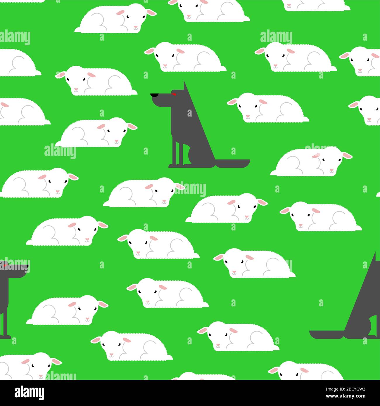 Wolves and the sheep Stock Vector Images - Alamy