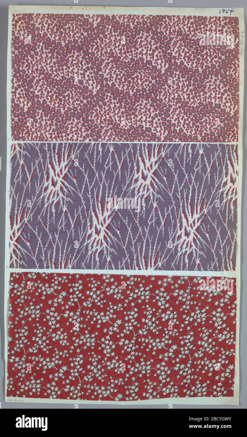 Textile. Research in ProgressOne of seven pages from a printed fabric ...