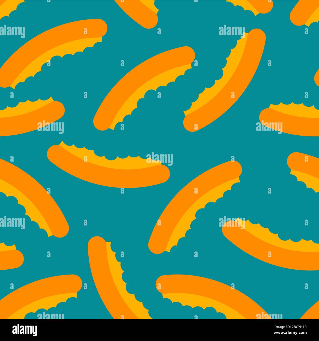 Pizza crust pattern seamless. leftover pizza background. Fast food ...