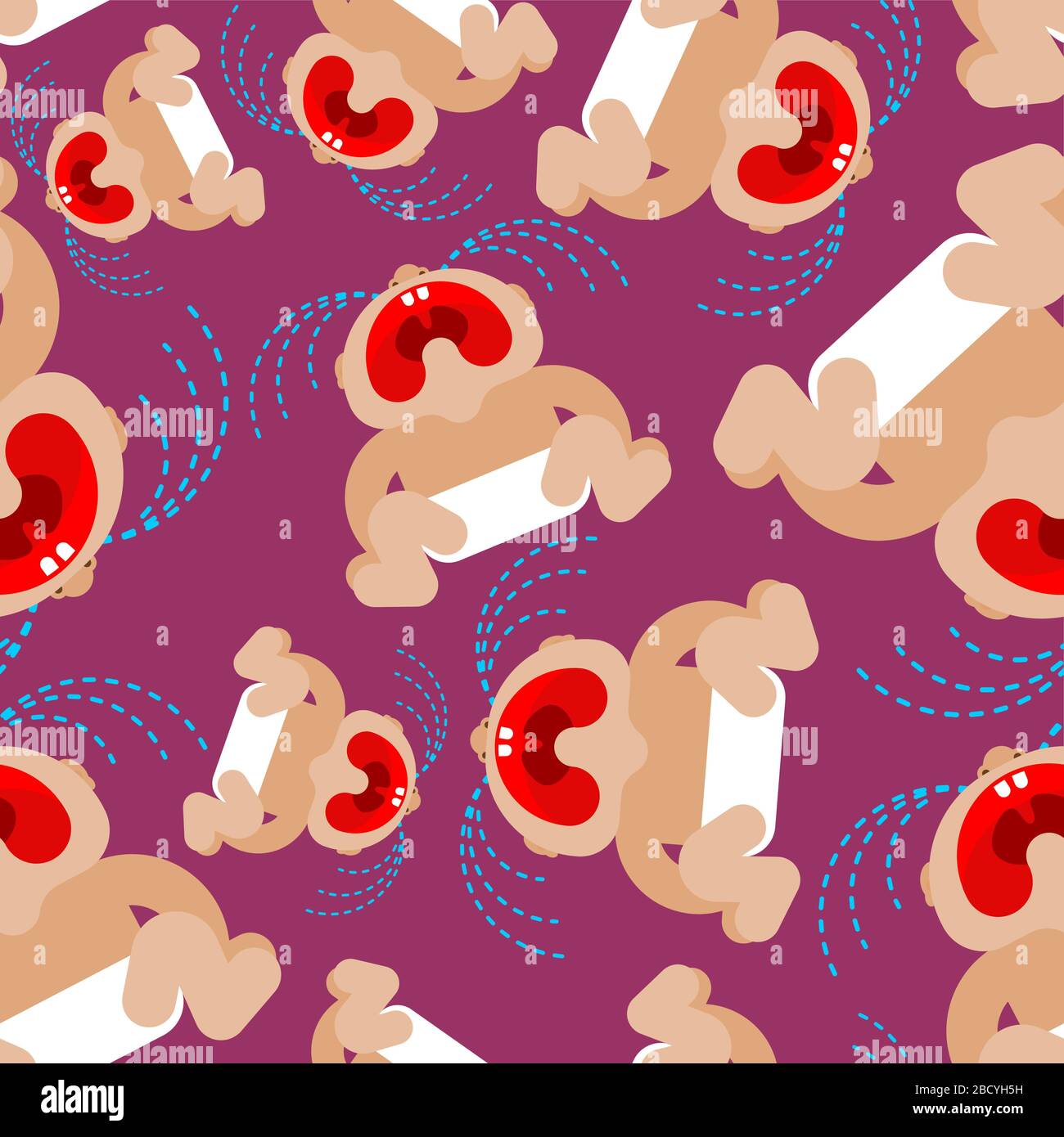 Crying baby pattern seamless. Little child cry background. vector ...