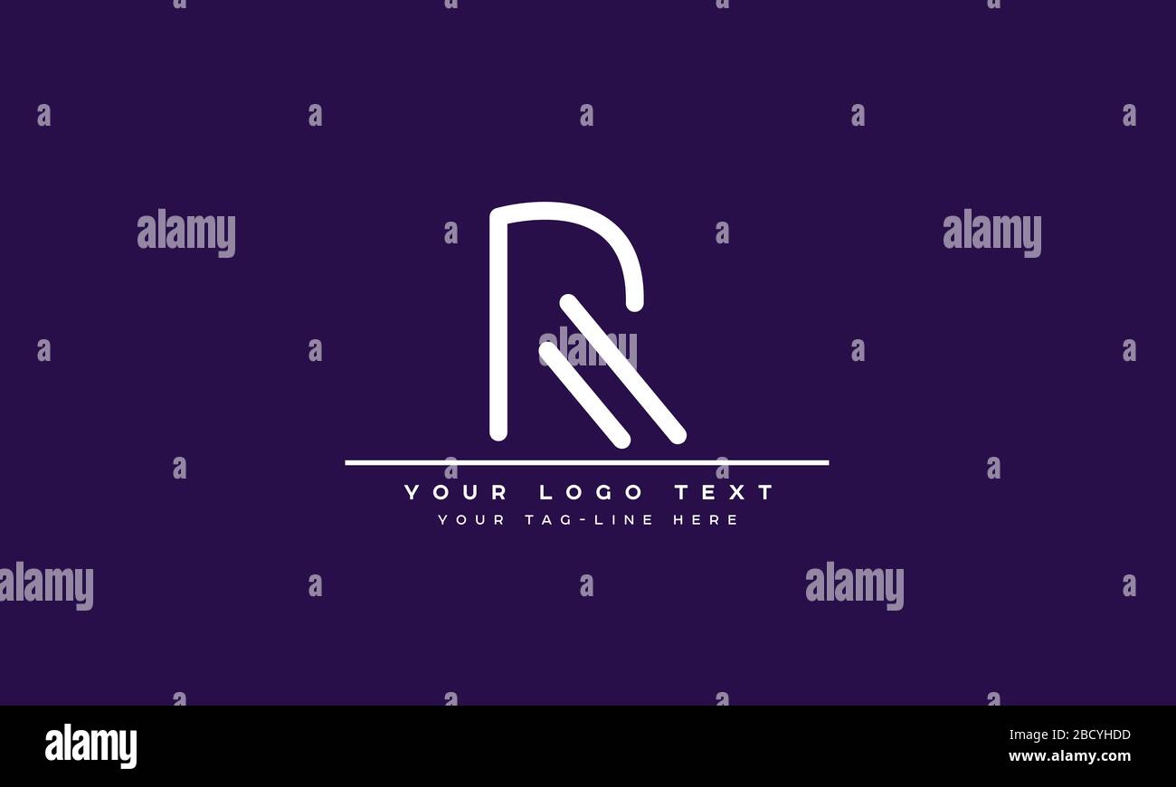 Abstract Letter R, RR Logo Design Stock Vector Image & Art - Alamy