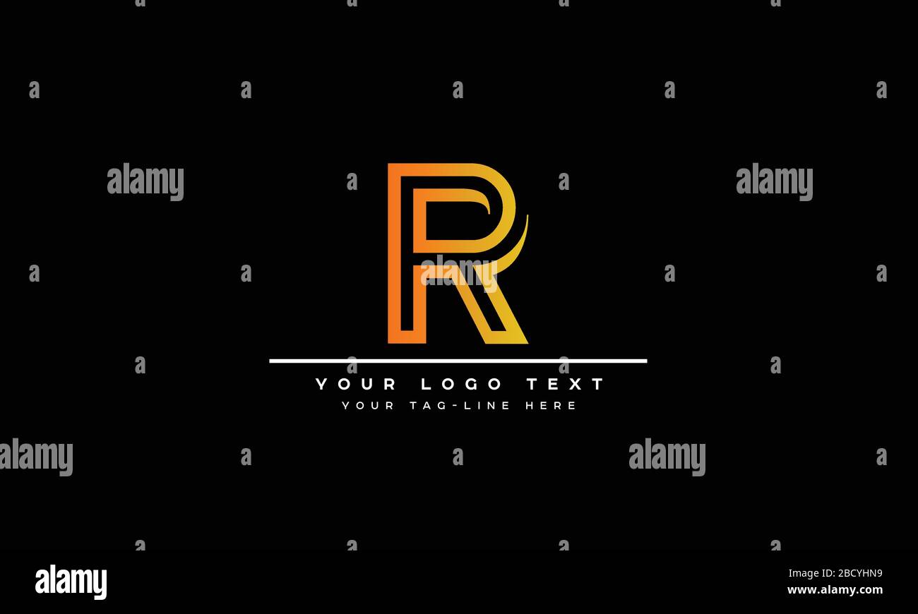 Abstract Letter R, RR Logo Design Stock Vector Image & Art - Alamy