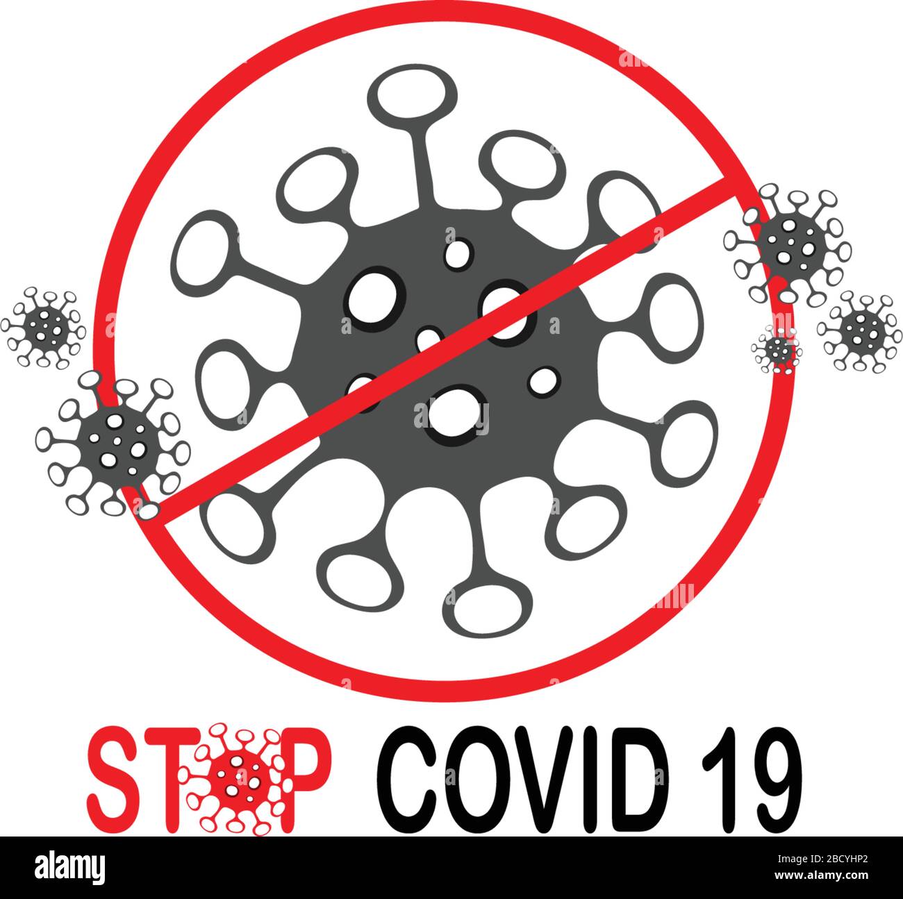 Coronavirus Logo. Covid -19 icon Template illustration Stock Vector ...