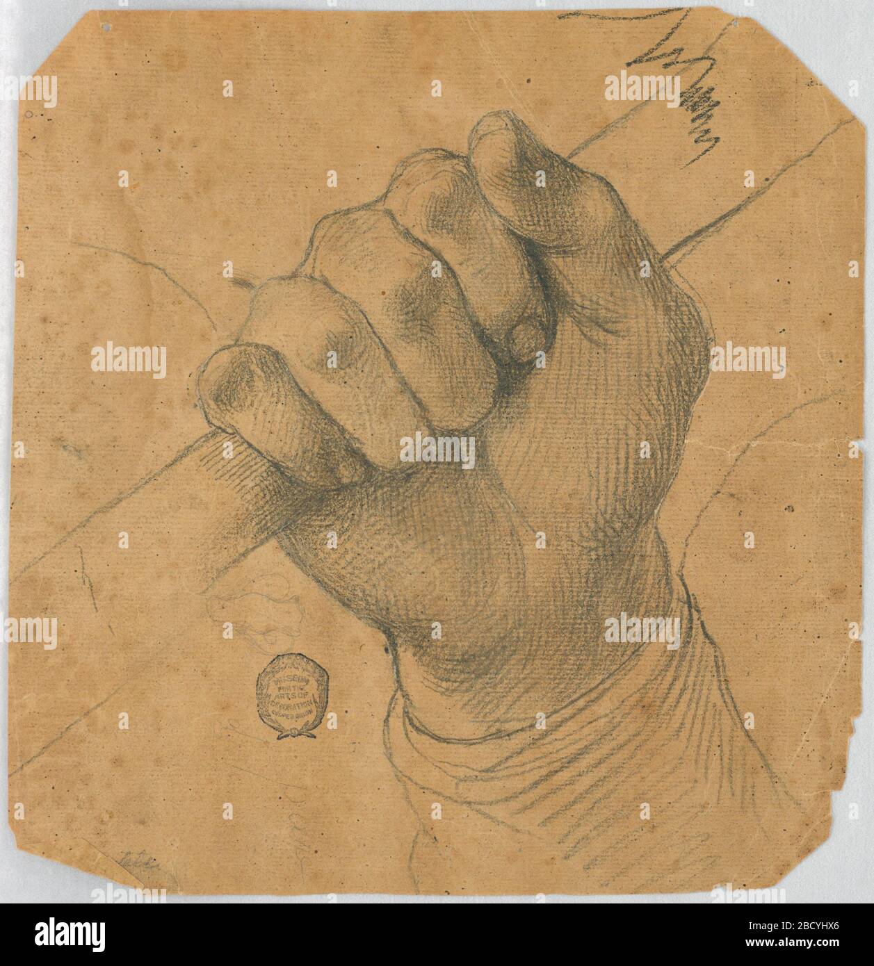 Study A mans hand holding a stick. Research in ProgressVertical ...