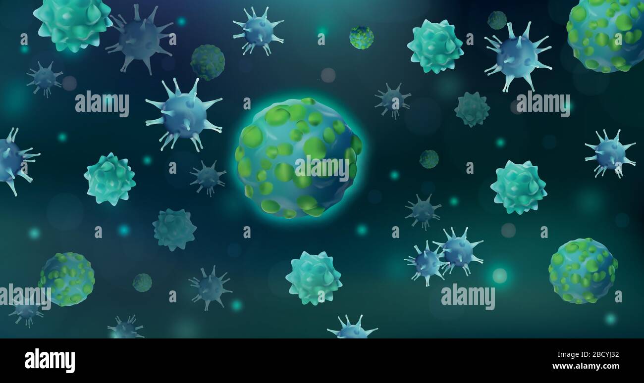 Coronavirus disease. Infection flu, pneumonia Danger that cause harm to ...