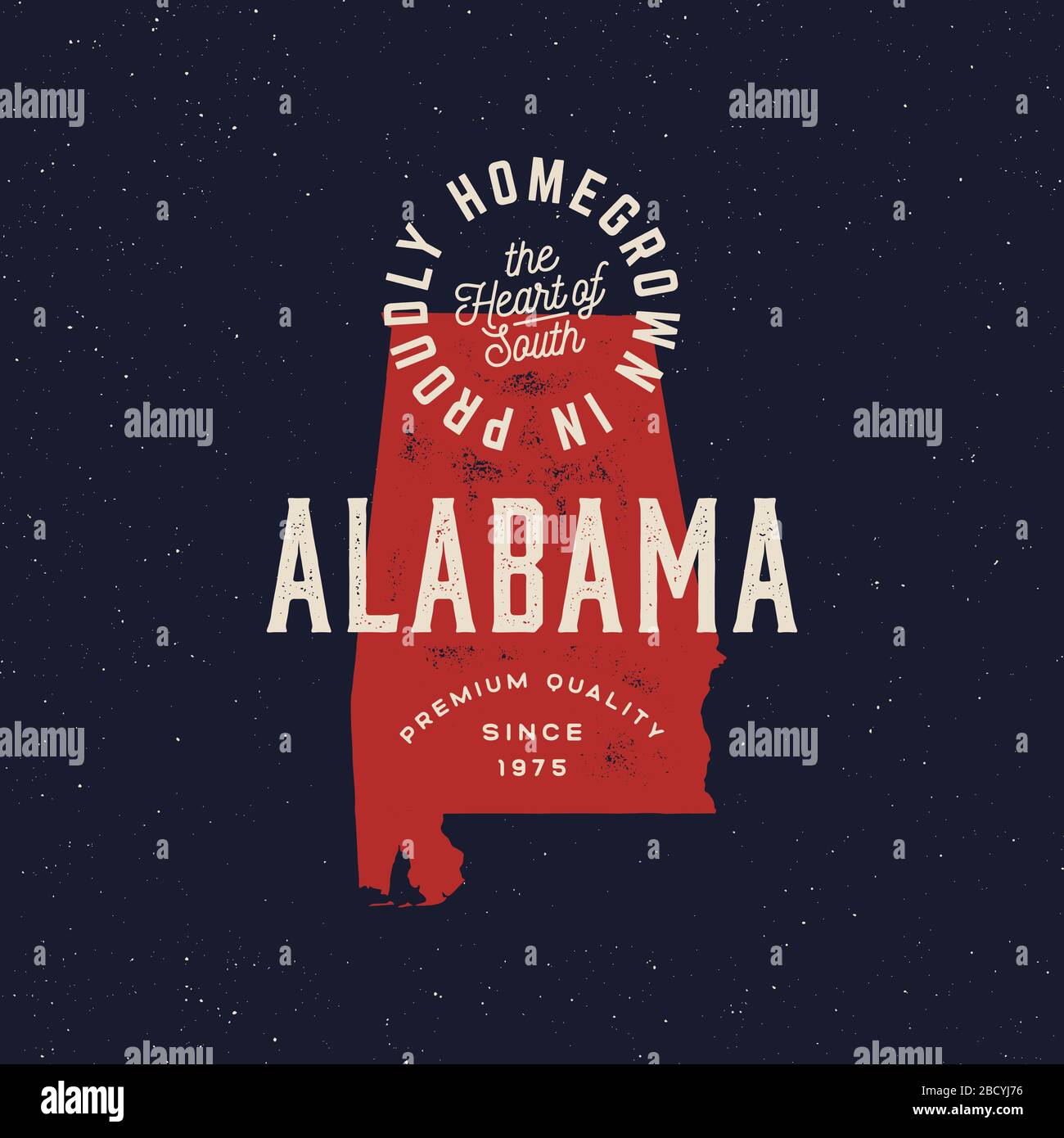local farm retro grunge badge. homegrown in alabama. vector ...