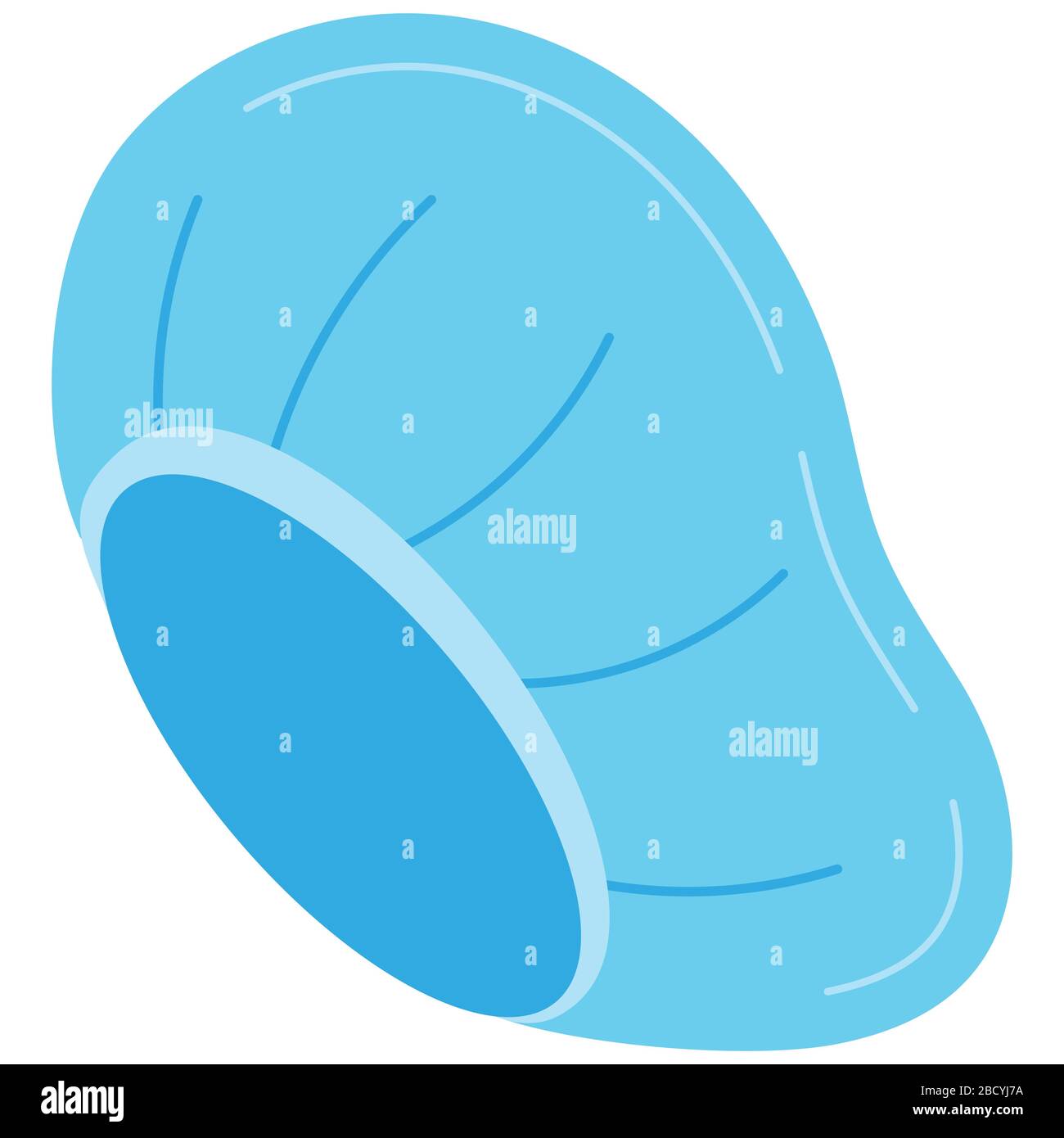 Medical protective cap icon isolated on white background Stock Vector ...