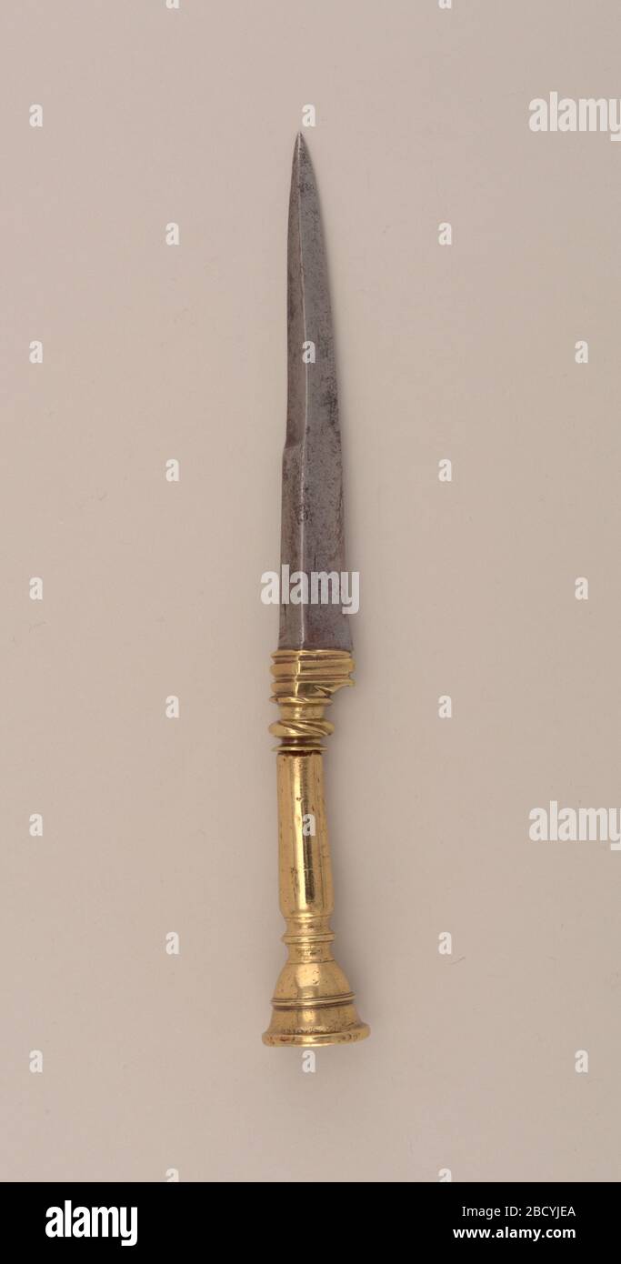 Knife. Research in ProgressTapered pointed blade of triangular section ...