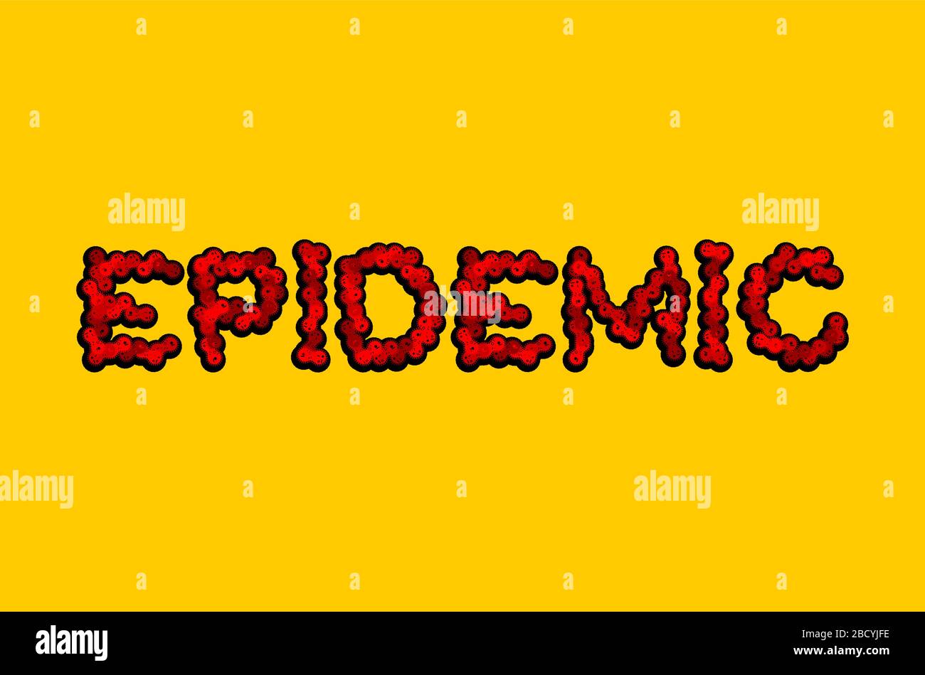 Epidemic lettering sign. bacteria letter. Coronavirus ABC. Letters are ...