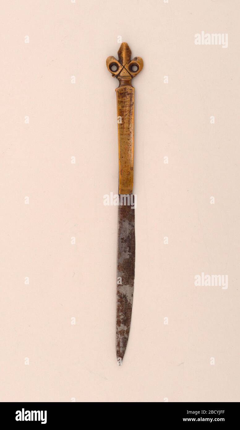 Knife. Research in ProgressSmall knife, pointed narrow blade of steel ...