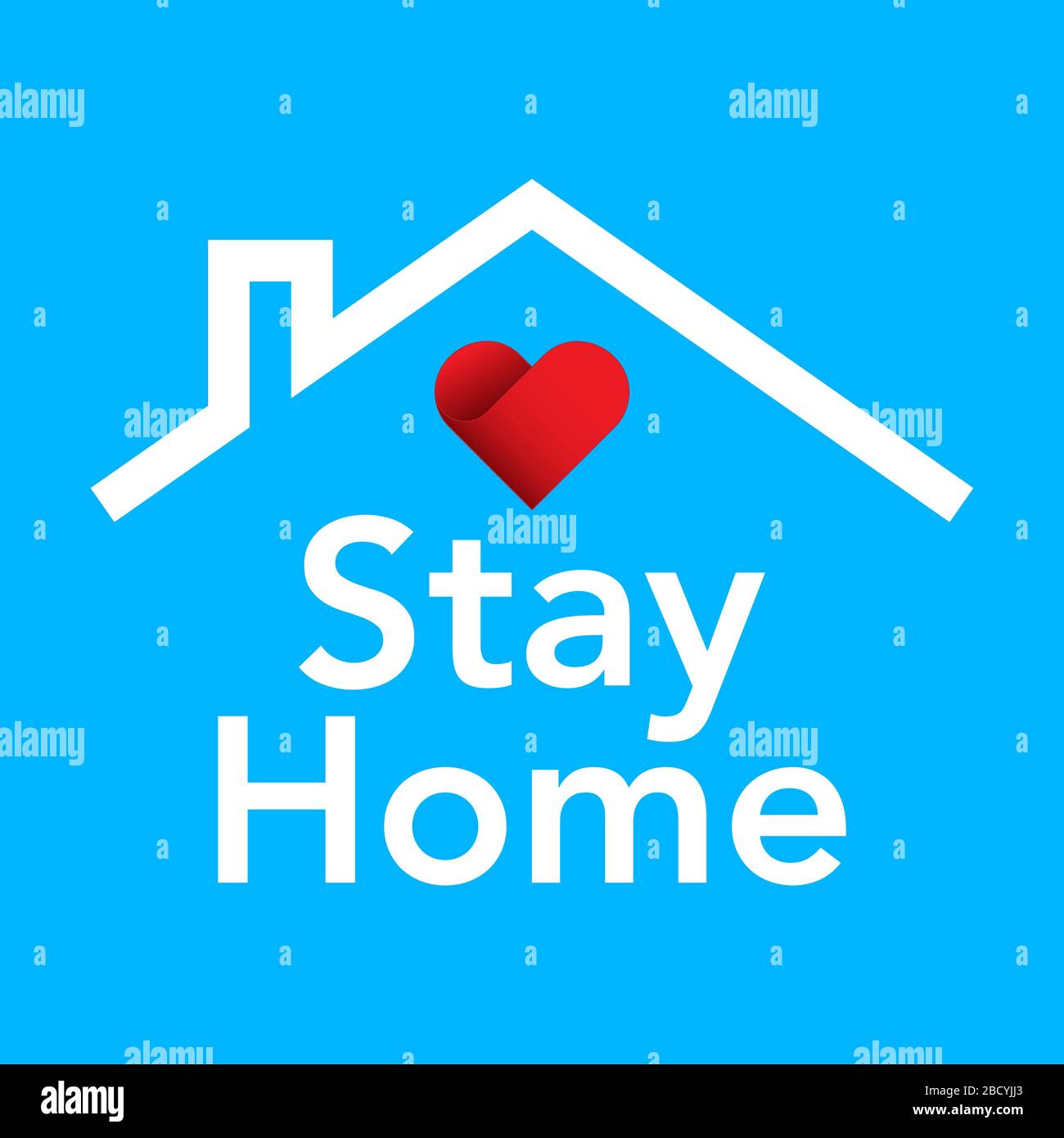 Stay at home. Coronavirus Covid-19, quarantine motivational phrase ...