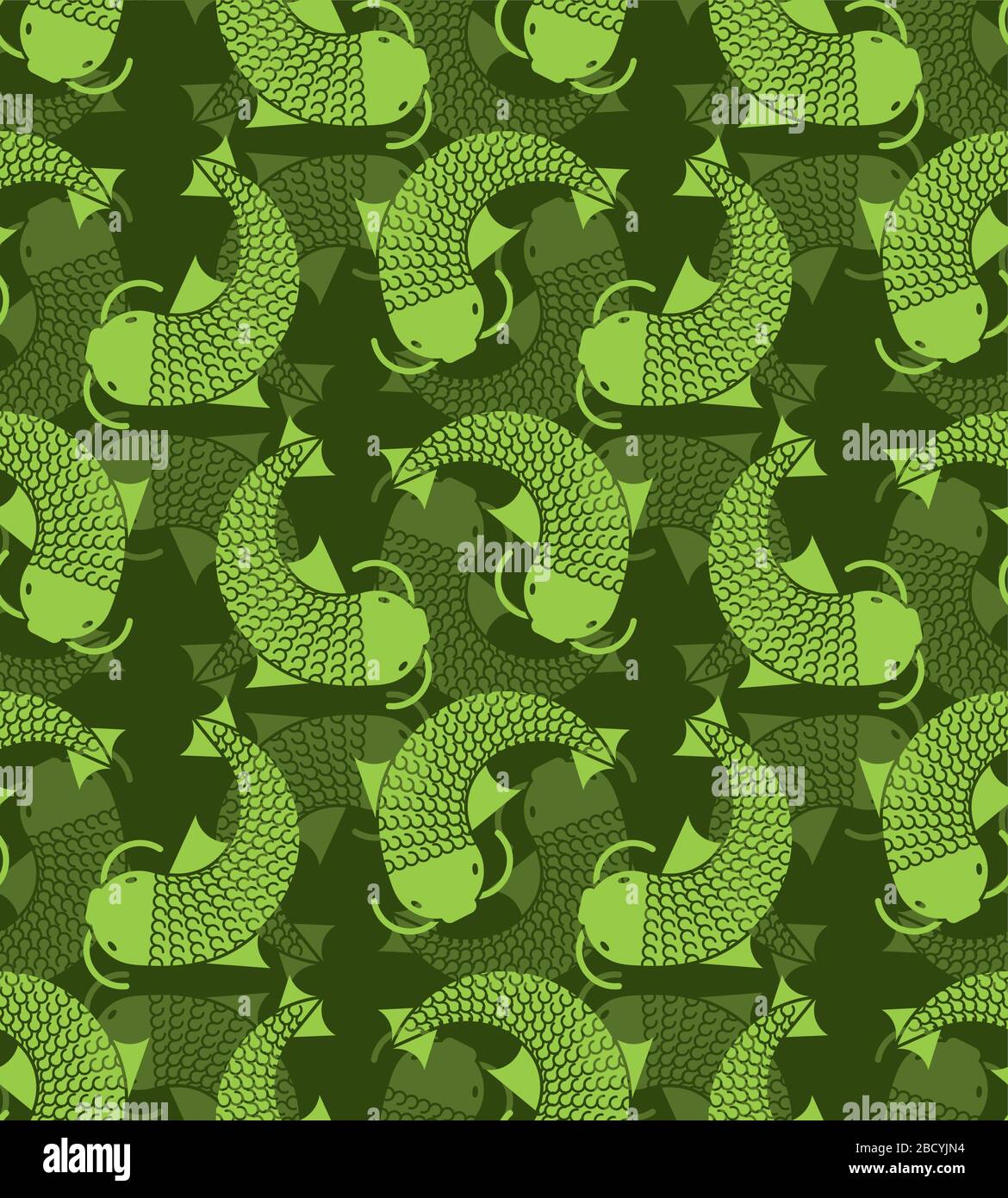 Fish green hunter pattern. Protective camouflage background. Military ...