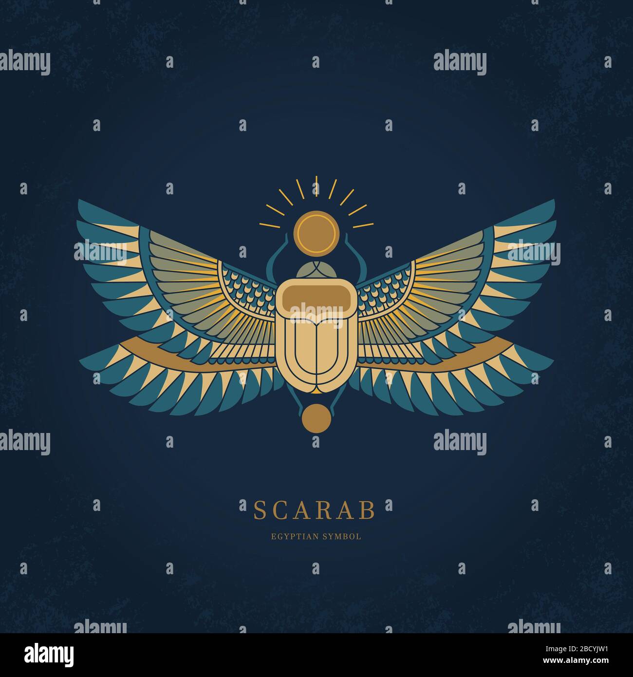 Scarab beetle symbol of the ancient Egyptians Stock Vector Image & Art ...