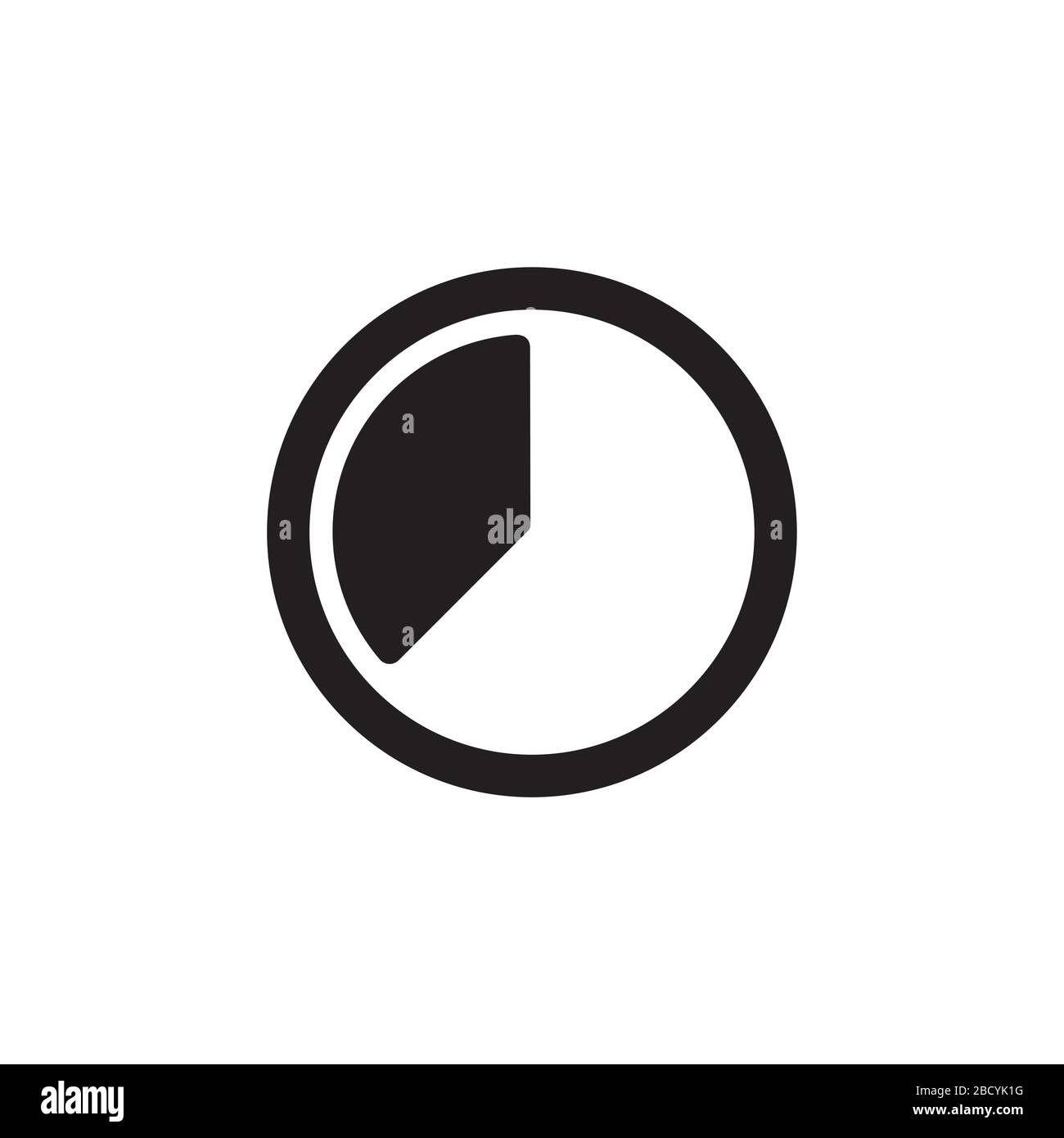 Chronometer time isolated icon Stock Vector Images - Alamy