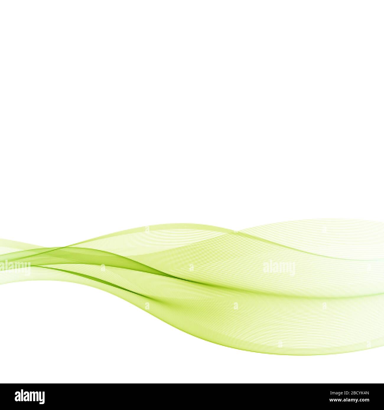 Vector smooth green wave background Abstract green color flow Stock ...